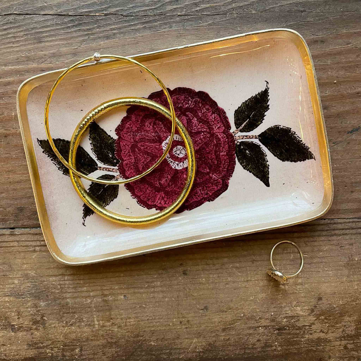 Boncoeurs Peony Small Tray — The Cross