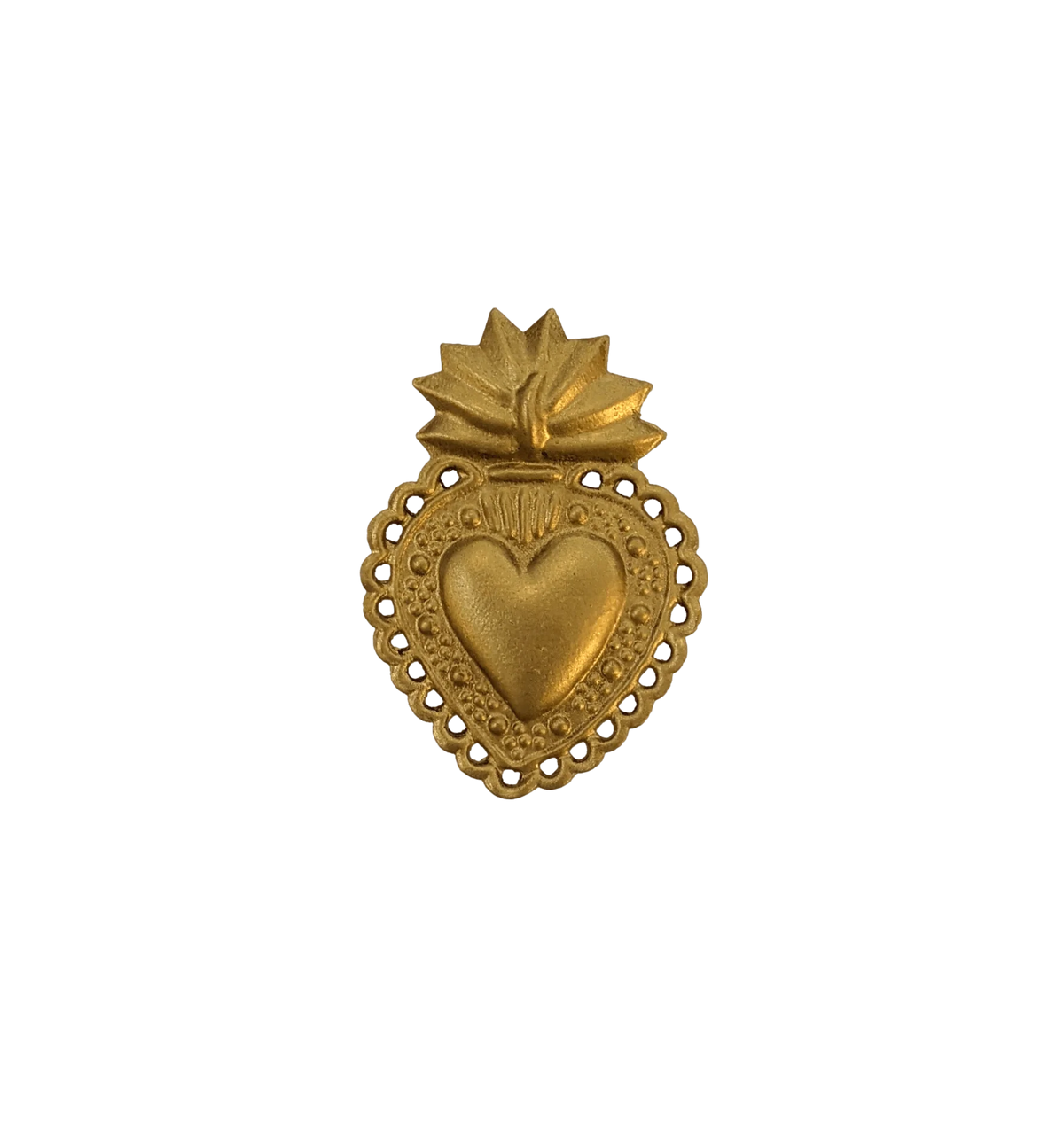 Boncoeurs Primo Gold Heart Small Decoration — The Cross