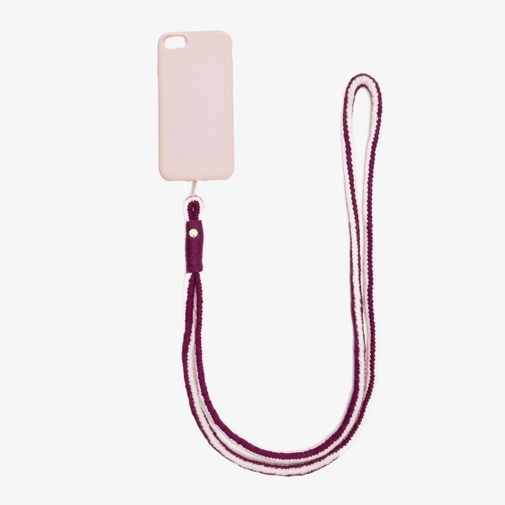 Guanabana Light Pink & Mulberry Mobile Phone Cord — The Cross