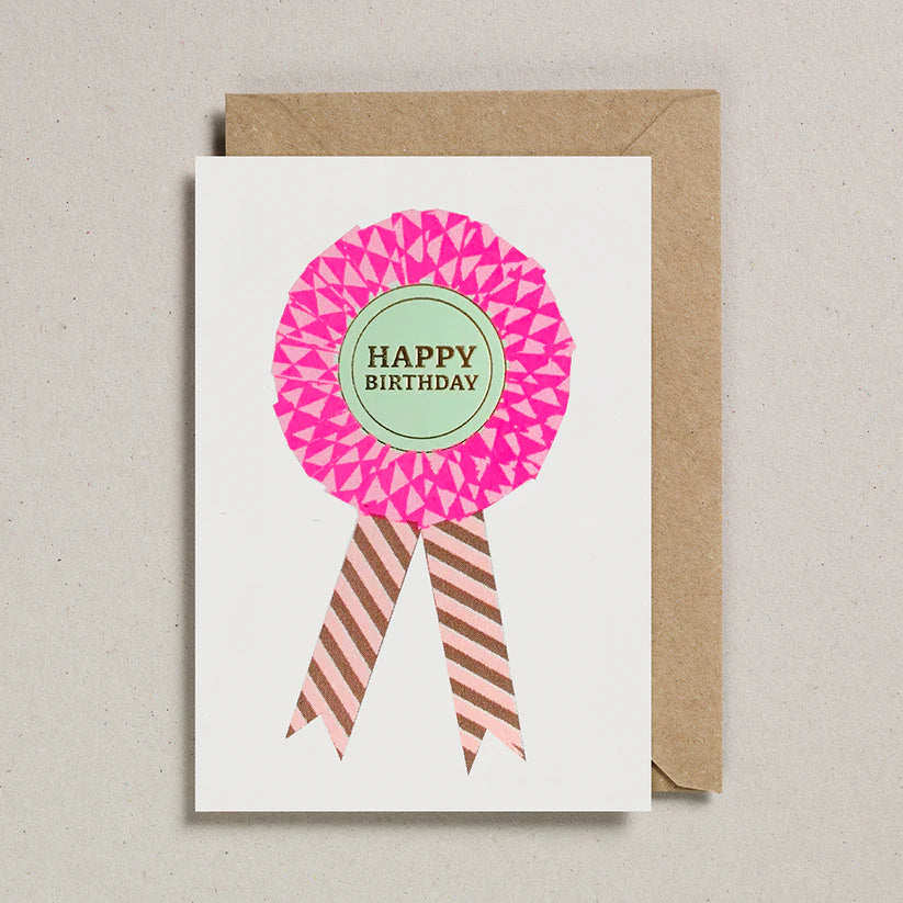 Petra Boase Happy Birthday Pink Rosette Card — The Cross