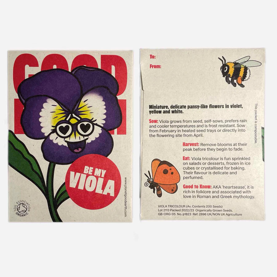 Planet Good Earth Pansy Seeds — The Cross