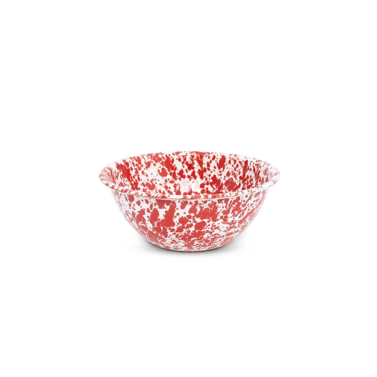 Red Splatter Enamel Small Serving Bowl — The Cross