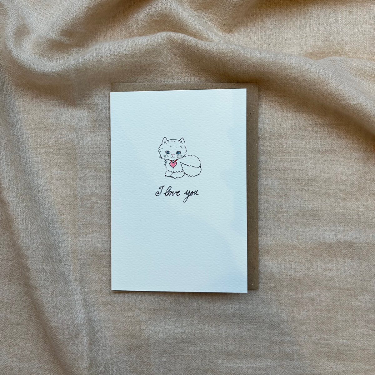 Rosie Wonders I Love You Cat Card — The Cross