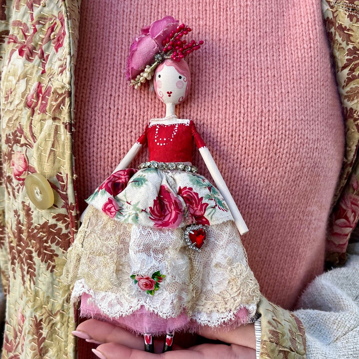 The Magpie and the Wardrobe Valentine Very Berry Doll — The Cross