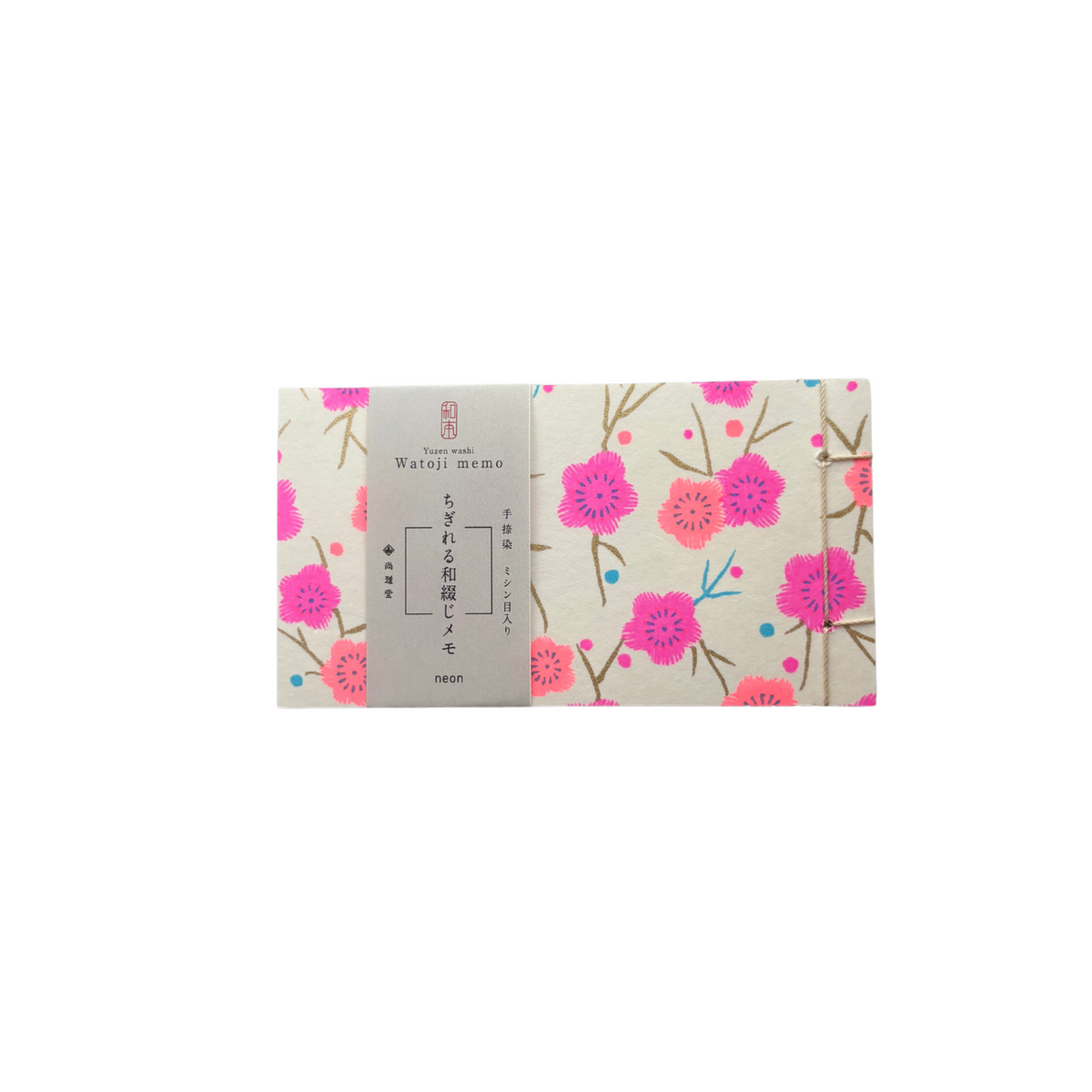 Watoji Yu Pink Floral Neon Notepad — The Cross