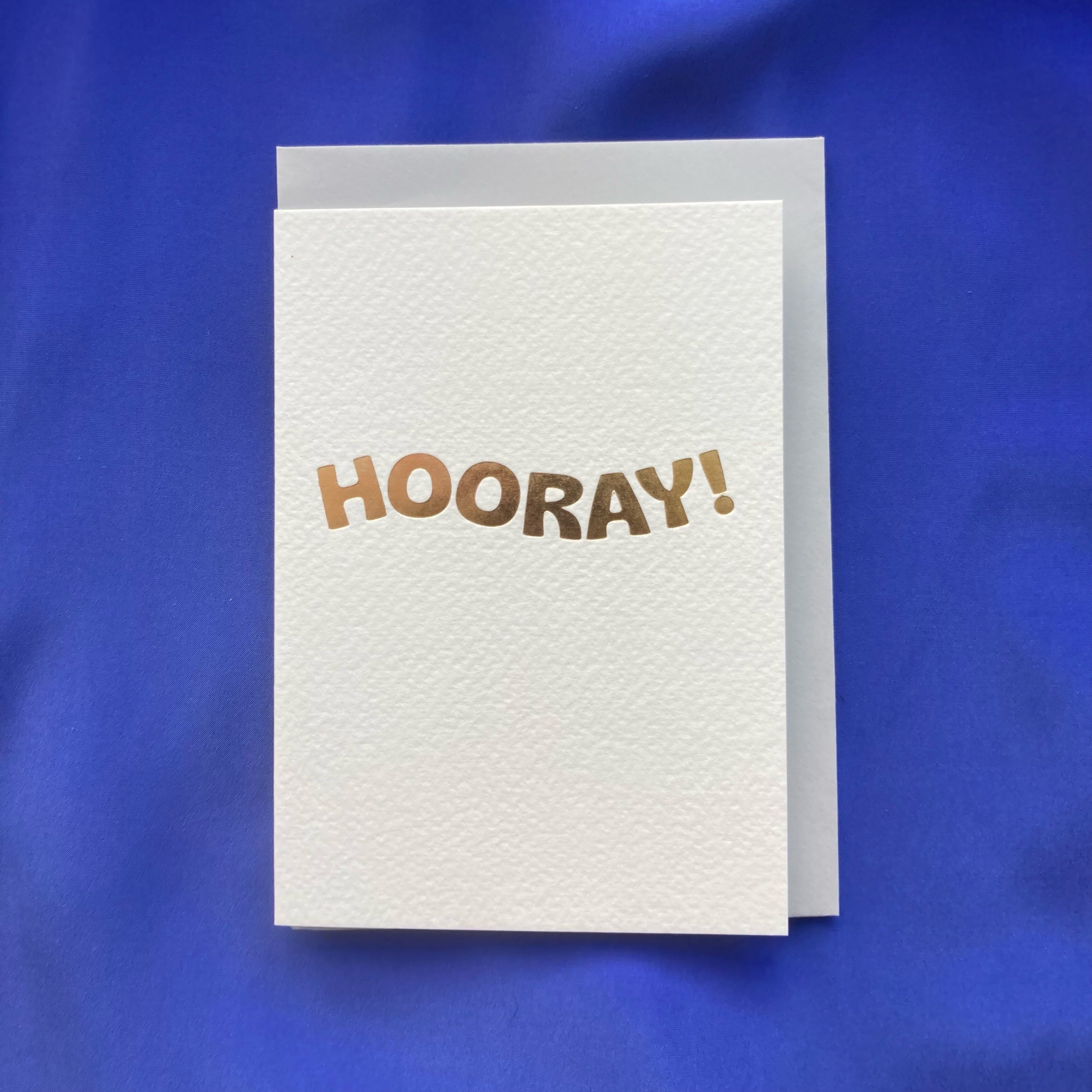 Hooray Wavy Gold Card — The Cross